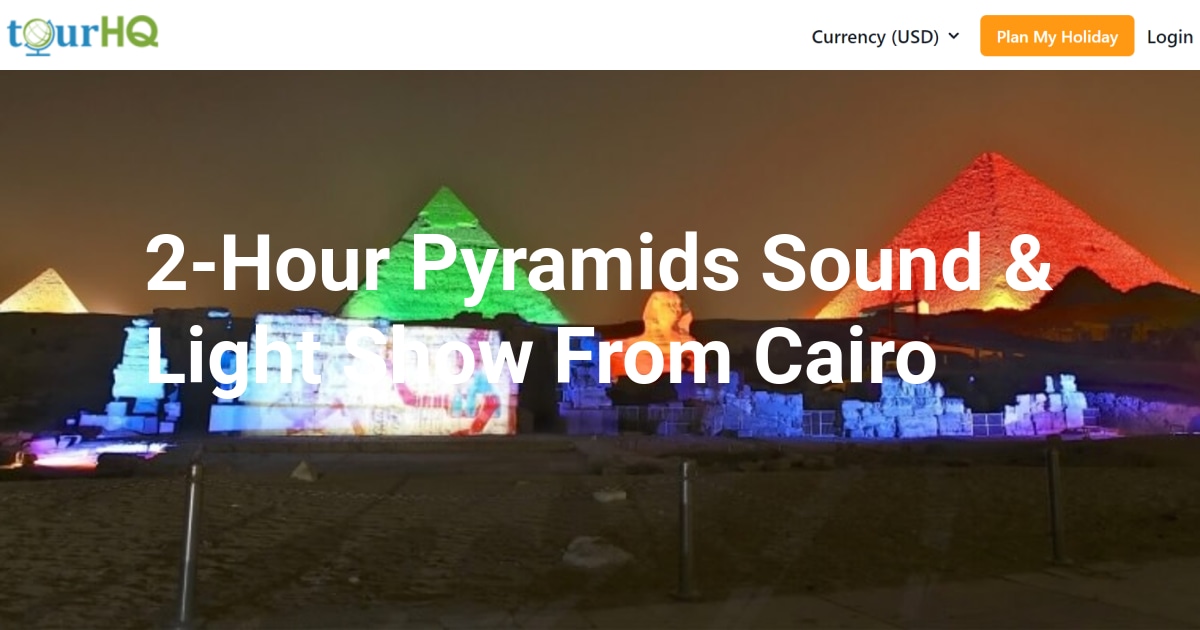 2-Hour Pyramids Sound & Light Show From Cairo